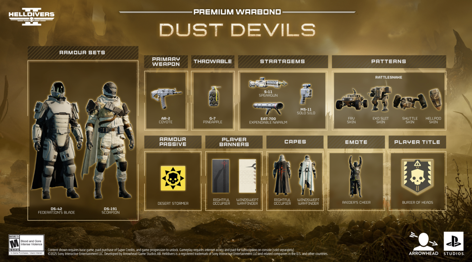 『ヘルダイバー2』大型アップデート「秩序なき領域」が9月2日に配信！新ウォーボンド「ダストデビル」の最新映像公開。 - ゲーム特化速報！